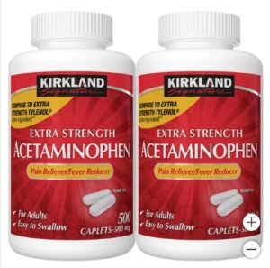 Kirkland Signature Extra Strength Acetaminophen 500 mg., 1,000 Caplets ...